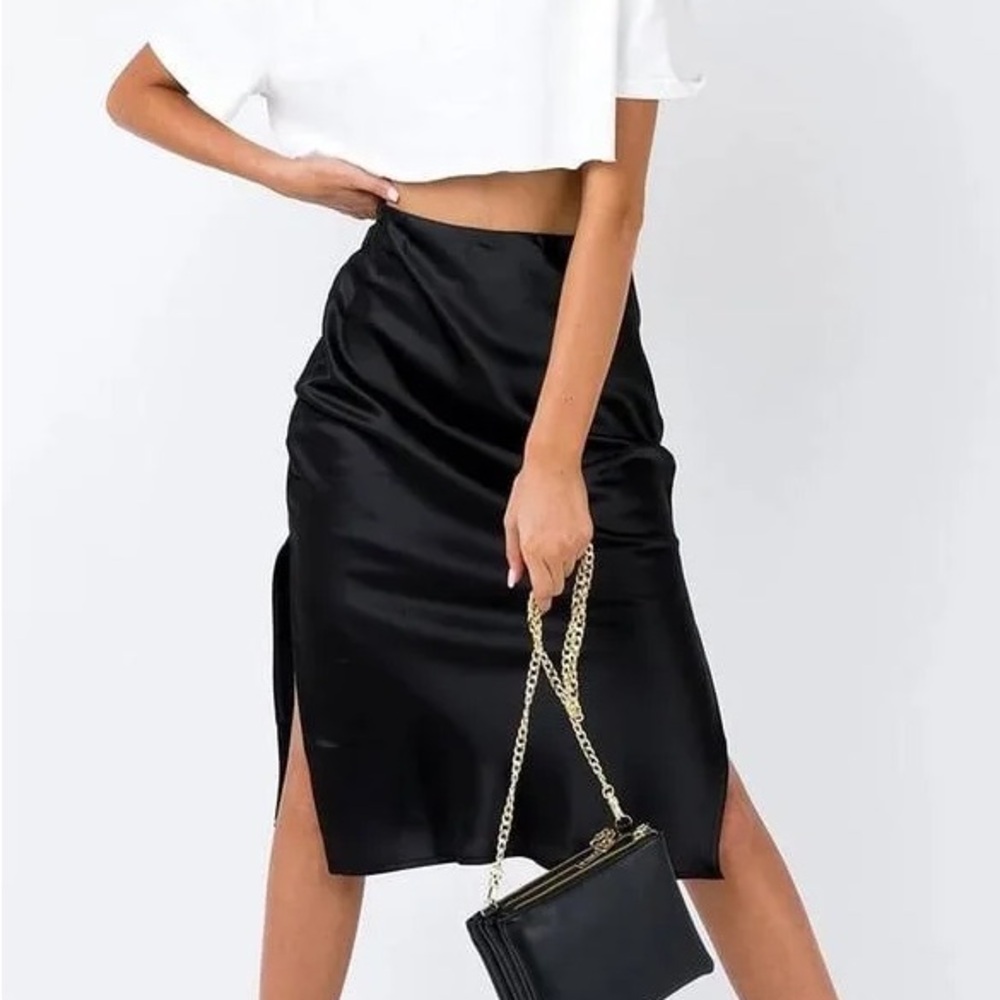 Princess Polly Princess Polly Cleo Lavoe Midi Skirt B… - Gem